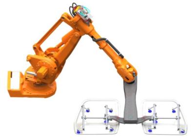 Cina Dispositivo di saldatura del braccio del robot di Kuka Abb che afferra i pannelli solari nell'industria fotovoltaica come cacciavite in vendita