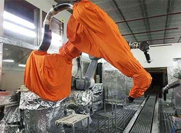 China Robotic Armor Covers with Surface Resistivity 10 7Ω - Suitable for Static Discharge for sale