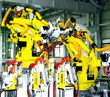 Cina HYUNDAI / ABB / FANUC / KUKA Robot Dress Pack Con 1 - 6 Assi Line Pack Location in vendita