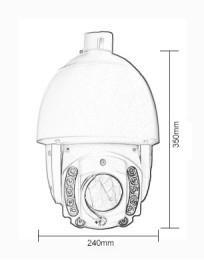Cina Distanza della macchina fotografica 150m IR della cupola di velocità della rete ONVIF di OSD in vendita