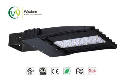 China 100W shoebox area light LED Parking Lot Lights Slip Fitter 12200 lumens 4000K UL DLC AC 120-277 V // WSD-SB06W27 for sale