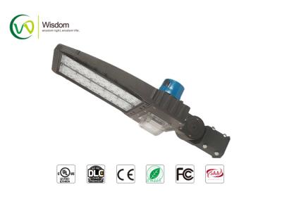 China 150W Shoebox area LED Parking Lot flood Lights photocell 18600 lumens 5000 K UL DLC AC 120-277 V // WSD-SB15W27 for sale