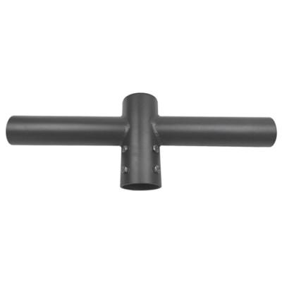 China LED Street Light Tenon Pole Adapter 180 Degree Twin Spoke Bracket Installation for sale