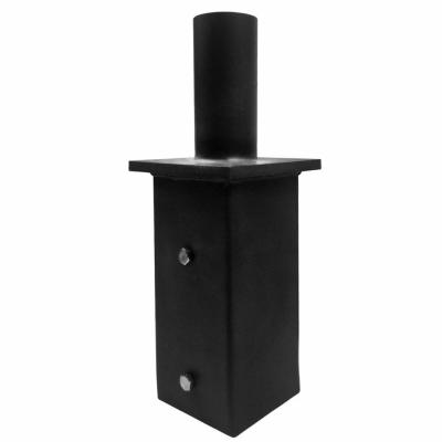 China Tenon Adaptor Bracket Light Fixture Accessories 4 Inch Square Pole LED Street Shoebox Parking Lot Light for sale