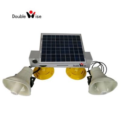 China Wireless LED Solar Airport Ultrasonic Sonic Control Pest Bird Repeller for sale