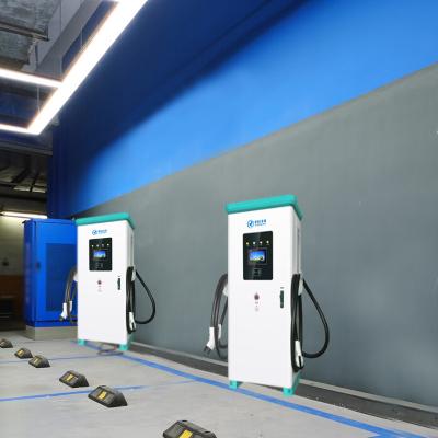 Cina Stazioni di ricarica per veicoli elettrici pubblici certificate CE CCS Chademo GBT OCPP livello 3 in vendita