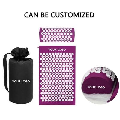 China 63.5*38.1*2.5cm Gray Massage Acupressure Yoga Mat Stretchable alto com pontos à venda