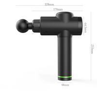 China 2000mAh 30 Speed Silent Handheld Percussion Massage Gun with 6 Heads for sale