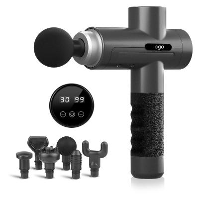 Cina pistola lunga del massaggiatore di durata di vita della batteria di rilassamento di funzione 6Pcs del muscolo della pistola capa di massaggio in vendita