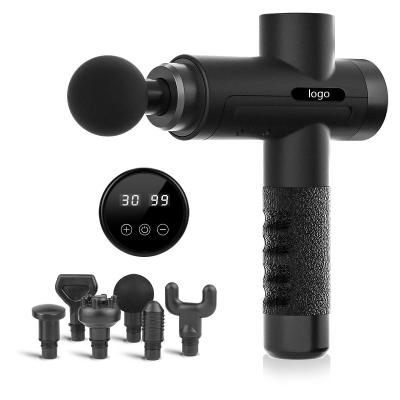 Cina pistola lunga del massaggiatore di durata di vita della batteria di rilassamento di funzione 6Pcs del muscolo della pistola capa di massaggio in vendita