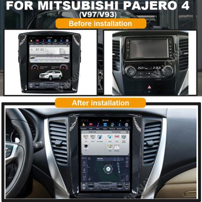 Cina Autoradio verticale di Android dello schermo per Mitsubishi Pajero 4 V97 V93 in vendita