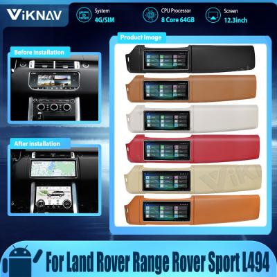 Cina Radio piena capa automatica del touch screen dell'unità 12.3inch di Range Rover L494 Android in vendita