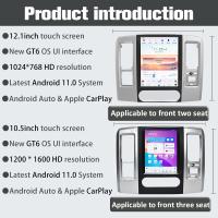 China Android 11 Head Unit For Dodge Ram 2008 - 2011 12.1inch Screen for sale