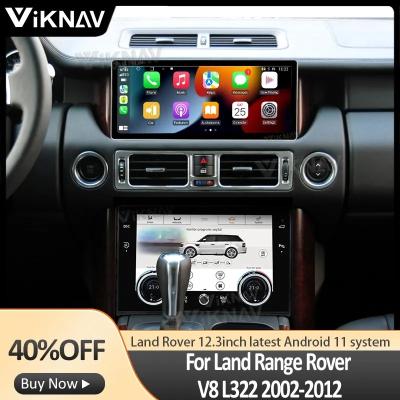 Cina 12.3 pollici Android Car radio Per il 2002-2012 Range Rover V8 L322 GPS Navigation Multimedia Player Carplay wireless in vendita