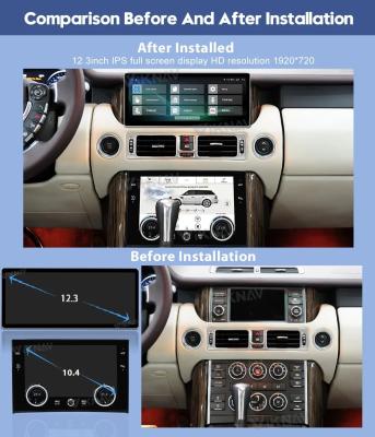Cina 12.3 pollici Android Car radio Per il 2002-2012 Range Rover V8 L322 GPS Navigation Multimedia Player Carplay wireless in vendita