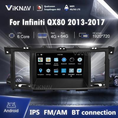 Cina 8 pollici 8 schermo touch Core Head Unit Per 2013-2017 Infiniti QX80 Navigazione GPS Multimedia DVD Player Carplay wireless in vendita