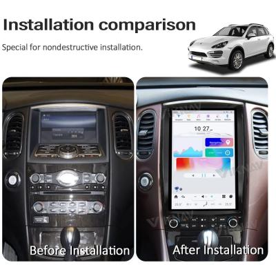 China Para 2010-2017 Infinit QX50 EX25 13.6 pulgadas pantalla táctil radio de automóvil navegación GPS multimedia reproductor de DVD CarPlay inalámbrico en venta