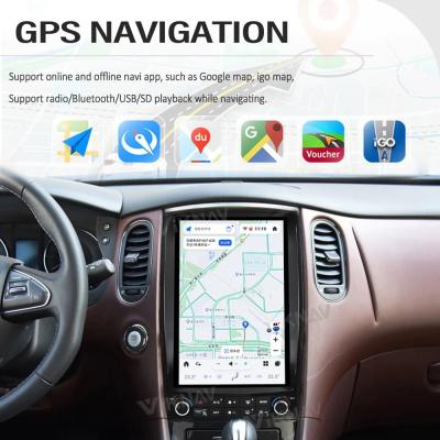 China Para 2010-2017 Infinit QX50 EX25 13.6 pulgadas pantalla táctil radio de automóvil navegación GPS multimedia reproductor de DVD CarPlay inalámbrico en venta