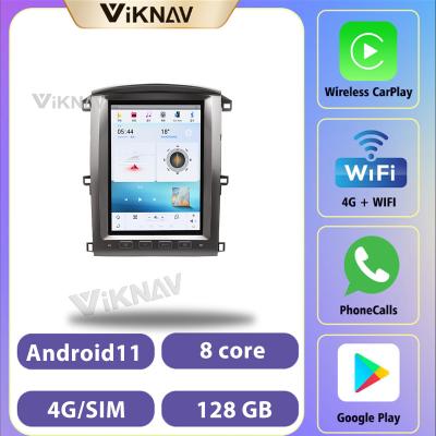 Cina 12.1 Inch Screen Stereo Per Toyota Cruiser 2003-2007 LC100 Navigation GPS Multimedia DVD Player Carplay wireless in vendita