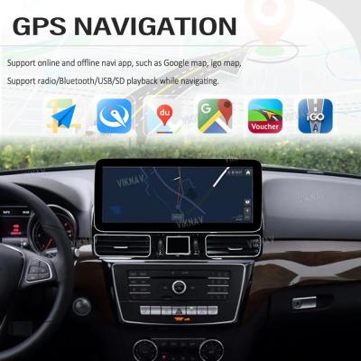 Cina Per il 2012-2019 Benz GLE GLS GL ML W166 X166 12,3 pollici Stereo 128G Navigazione GPS Multimedia Player Wireless Carplay 4G in vendita