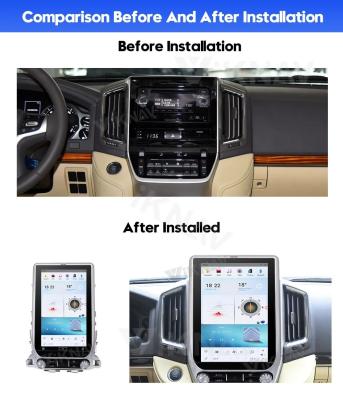 China Unidade de cabeça de tela sensível ao toque Android de 16 polegadas para navegação Land Cruiser GPS Multimedia Player Wireless Carplay 4G à venda