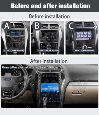 Cina Viknav Car Radio For Ford Explorer (2011-2019) 14.4 inch Multimedia Player GPS Navigation Head Unit DSP Carplay in vendita