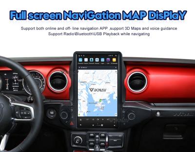 Chine Radio de voiture Viknav Pour Jeep Wrangler (2018-2021) Navigation GPS 13,6 pouces DVD multimédia stéréo automatique 2din à vendre