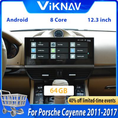 Κίνα Ραδιόφωνο αυτοκινήτου Viknav Για Porsche Cayenne (2011-2017) 12.3 ιντσών Οχήμα Στερεόφωνο Carplay Πολυμέσων Παίκτη GPS πλοήγηση προς πώληση
