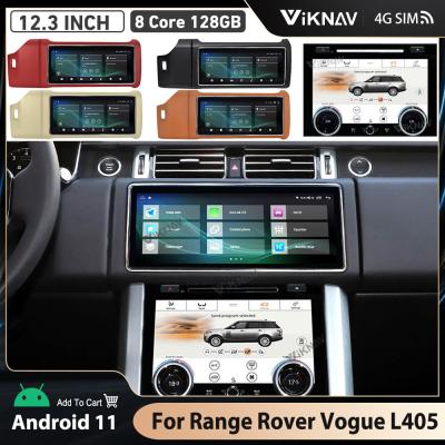 Cina 12.3inch Android car radio For Range Rover Vogue L405 2013-2020 AC Touching Screen Multimedia Player Navigation Stereo in vendita