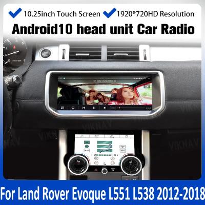 Cina 10.25 Inch Android Car Stereo Radio For Land Rover Evoque L551 L538 2012-2018 GPS Navigation Touch Screen DVD Player in vendita