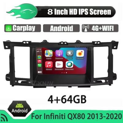 Cina Radio per auto Viknav Per Infiniti QX80 (2013-2020) 8 pollici schermo GPS di navigazione stereo DVD lettore multimediale auto in vendita