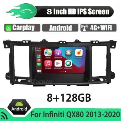Cina Radio per auto Viknav Per Infiniti QX80 (2013-2020) 8 pollici schermo GPS di navigazione stereo DVD lettore multimediale auto in vendita