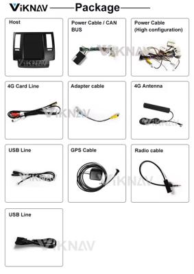 Cina Radio per auto Viknav per Infiniti FX35 (2003-2007) 10.4 pollici Auto Multimedia Player Tesla Style Car Stereo Navigazione GPS in vendita