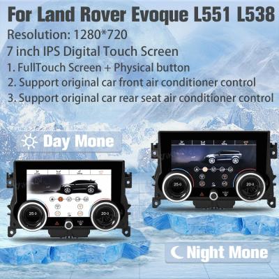 中国 Air Condition Panel For Land Rover Evoque L551 L538 2012-2018 Wide Angle Car Radio display Touch LCD Screen Control 販売のため