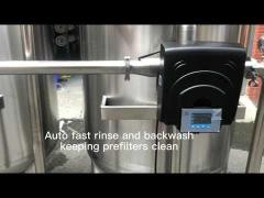 Food grade stainless steel 4000LPH underground water purifier machine RO treatment system for bottle
