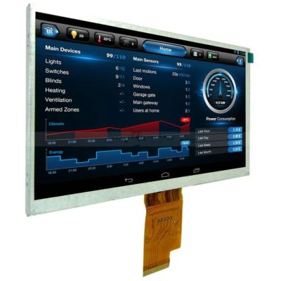 China 7 Inch TFT LCD Display Module with 1024x600 Resolution and 400nits Brightness for Smart Home Applications for sale