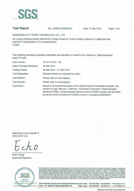 ROHS - Shenzhen Teveik Technology Co., Ltd.