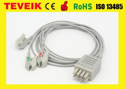 Cina Il cavo di Nihon Kohden BR-903P ECG /EKG compatibile con 4155A11-6NUA 3 conduce l'IEC della clip in vendita