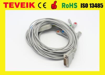 Cina Dieci il cavo dei cavi ECG con il monitor della rottura/ECG conduce per la macchina di elettrocardiogramma di Schiller, il DB 15pin in vendita