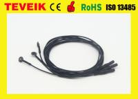 China Flexible soft EEG electrode cable with silver chloride plated copper ,emg electrodes for sale