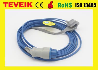 China Mindray 12 Speldenpm6000 Opnieuw te gebruiken Spo2 Sensor met niet Scheidbare Omslag, 3m TPU Kabel Te koop