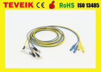 China Neurofeedback DIN1.5 Socket EEG Cable, Silver Plated Copper EEG Ear-clip Electrode for sale