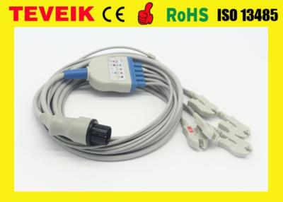 Cina Fabbrica Mindray riutilizzabile di Teveik intorno 6pin 5 al cavo dei cavi TPU ECG per il monitor paziente in vendita