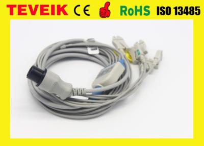 Cina Mindray medico riutilizzabile intorno 6 al cavo Comptible del leadwire ECG del pin 5 con il monitor paziente PM9000 in vendita
