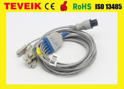 Cina Mindray medico riutilizzabile intorno 6 al cavo Comptible del leadwire ECG del pin 5 con il monitor paziente PM9000 in vendita