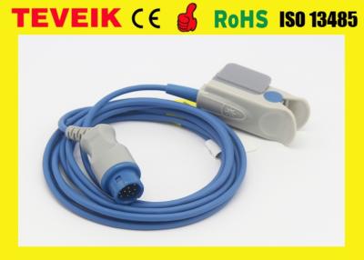 Κίνα Επαναχρησιμοποιήσιμοι ενήλικοι αισθητήρας/έλεγχος συνδετήρων spo2 δάχτυλων Biolight M900 M7000 με 12pin 3m προς πώληση