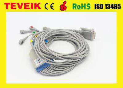 Cina Un prezzo franco fabbrica medico 10 del cavo di DB 15pin ECG di Schiller del Leadwire per la macchina di elettrocardiogramma, AHA improvviso senza resistenza in vendita