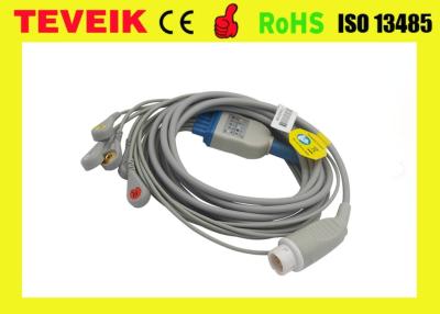 Cina Cavo compatibile del cavo ECG dell'un pezzo solo 5 di HP TPU con l'IEC della rottura per M1722A/B in vendita
