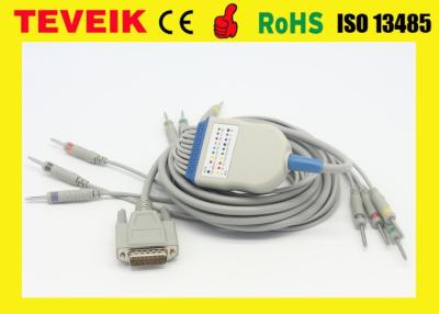 Cina Cavo di elettrocardiogramma del cavo di Edan SE-3 SE-601A 10 del rifornimento di Direclty con la norma di IEC di BACCANO 3,0 in vendita