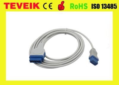 China SpO2-verlengingsadapterkabel, 11-polig naar TS 9-pins vrouwelijk Compatibel met GE ohmeda TS9pin-sensor Te koop